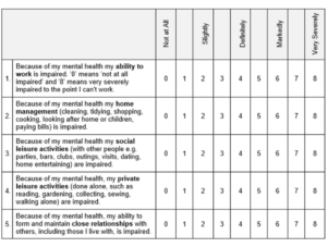 5B.4 Scoring the WSAS scale – SOCAS